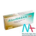 Thuốc Atorhasan 10: Công dụng, liều dùng, lưu ý tác dụng phụ, giá bán