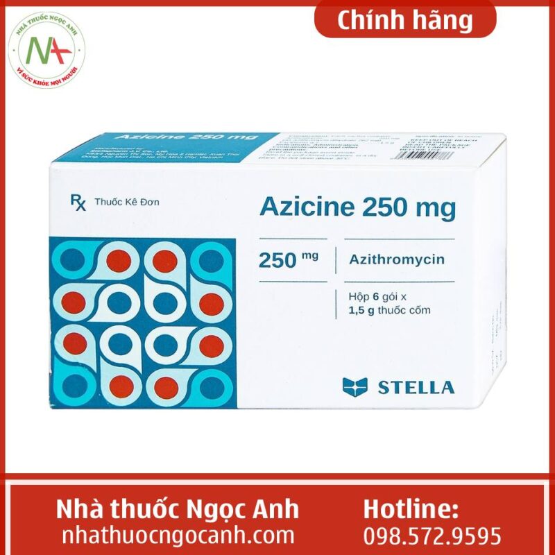 Thuốc Azicine 250 mg: Công dụng, liều lượng, lưu ý tác dụng phụ, giá bán
