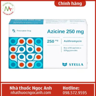 Thuốc Azicine 250 mg: Công dụng, liều lượng, lưu ý tác dụng phụ, giá bán