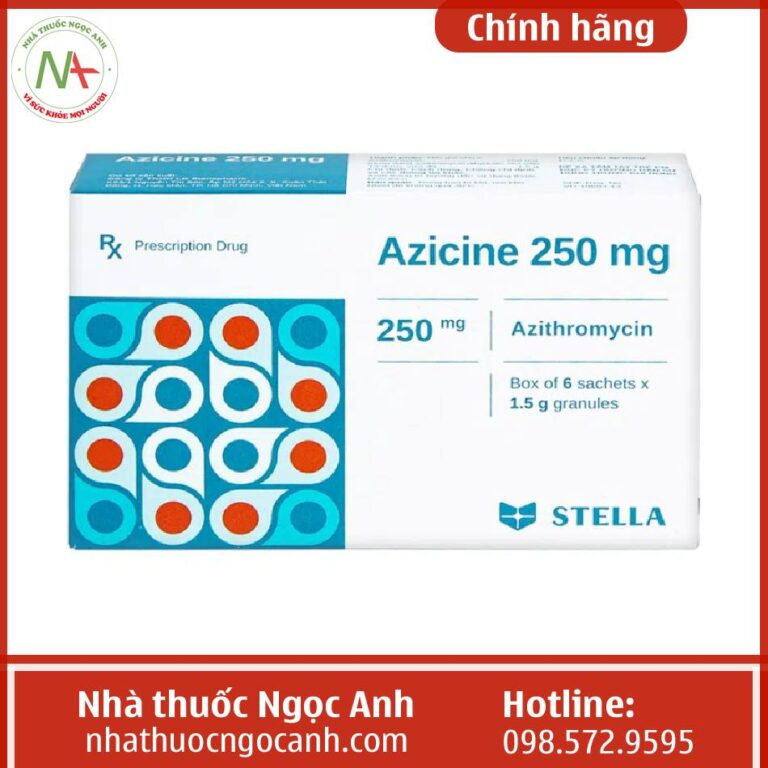 Thuốc Azicine 250 mg: Công dụng, liều lượng, lưu ý tác dụng phụ, giá bán
