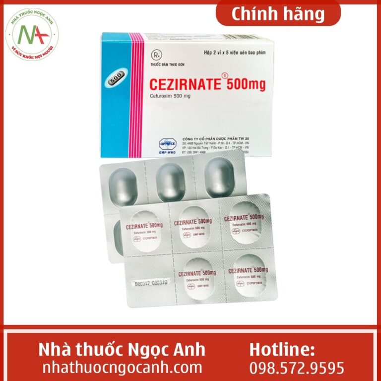 Thuốc Cezirnate 500mg là thuốc gì, cách dùng, giá bao nhiêu, mua ở đâu