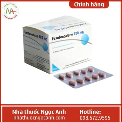 Fexofenaderm 120mg: Công dụng, liều dùng, lưu ý tác dụng
