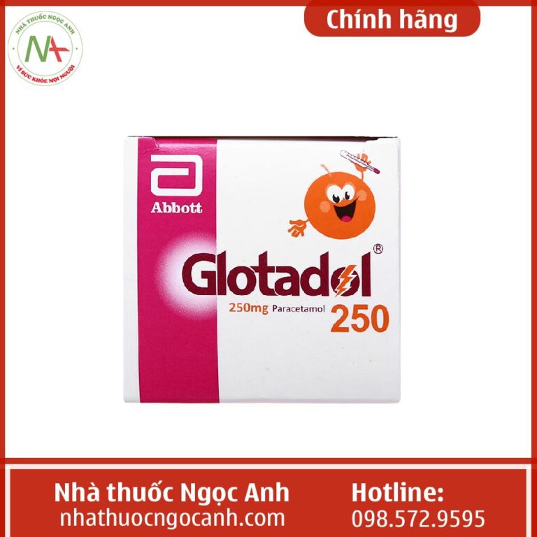 Thuốc hạ sốt Glotadol 250 cách sử dụng, giá bao nhiêu, mua ở đâu