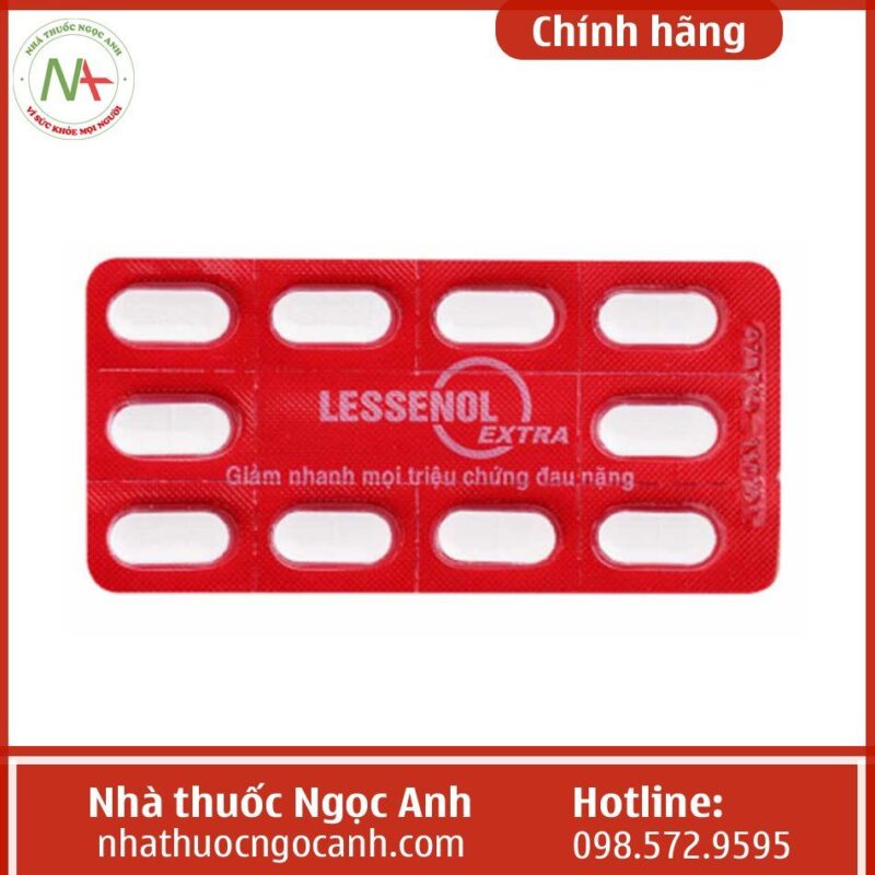 Thuốc Lessenol Extra là thuốc gì, có tác dụng gì, giá bao nhiêu, mua ở đâu?
