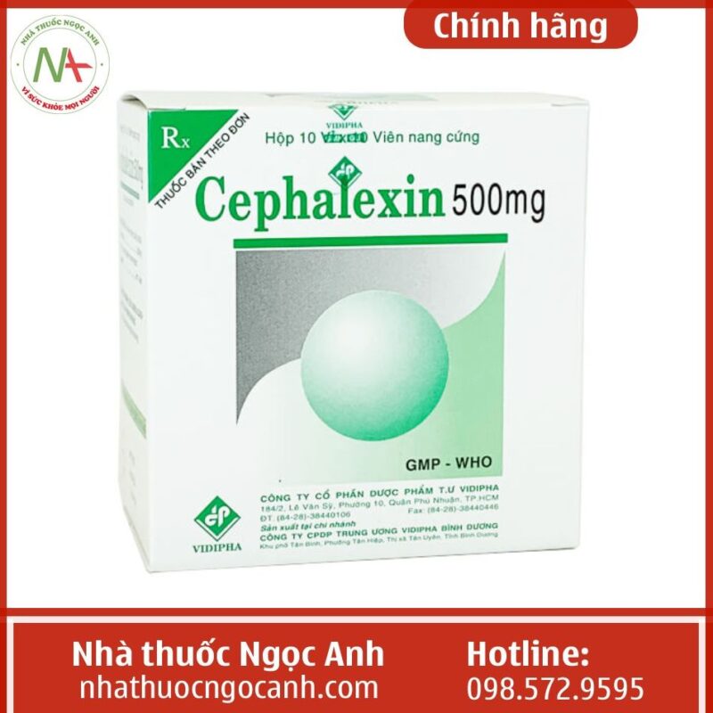 Thuốc Cephalexin 500mg Vidipha liều dùng, giá bao nhiêu, mua ở đâu