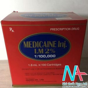 Thuốc Medicaine inj 2%: Công dụng, liều dùng, lưu ý tác dụng phụ, giá bán
