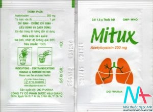 Thuốc Mitux: Công dụng, liều dùng, lưu ý tác dụng phụ, giá bán