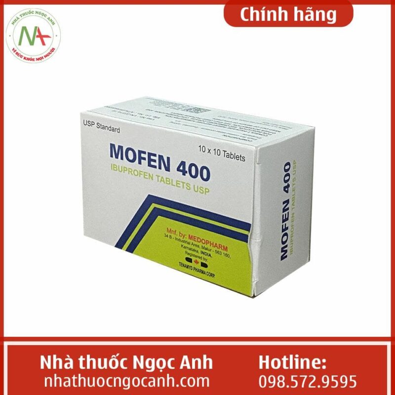 Thuốc Mofen 400 có tác dụng gì, uống mấy viên, giá bao nhiêu, mua ở đâu