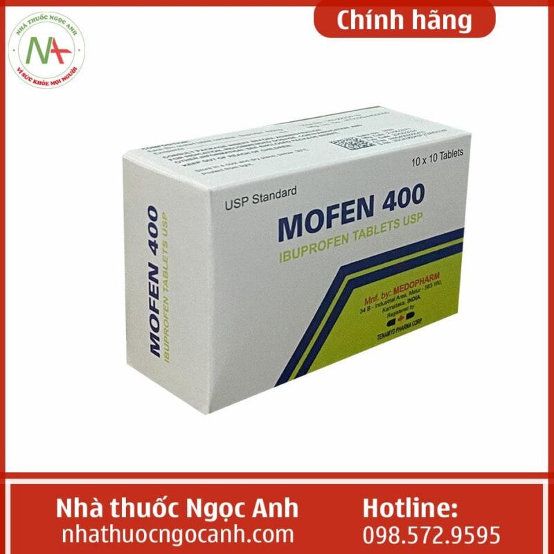 Thuốc Mofen 400 có tác dụng gì, uống mấy viên, giá bao nhiêu, mua ở đâu
