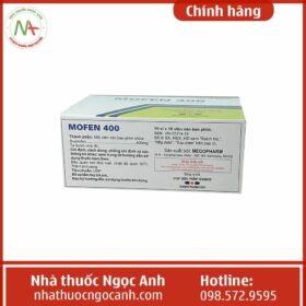 Thuốc Mofen 400 có tác dụng gì, uống mấy viên, giá bao nhiêu, mua ở đâu