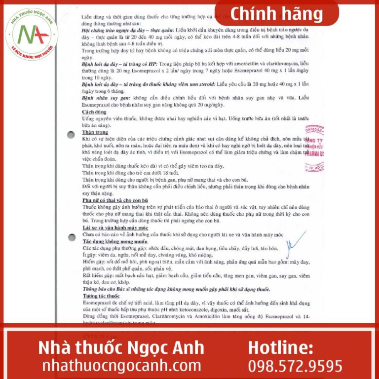 Thuốc Nemeum US Pharma USA là thuốc gì? mua ở đâu, giá bán