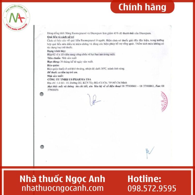 Thuốc Nemeum US Pharma USA là thuốc gì? mua ở đâu, giá bán