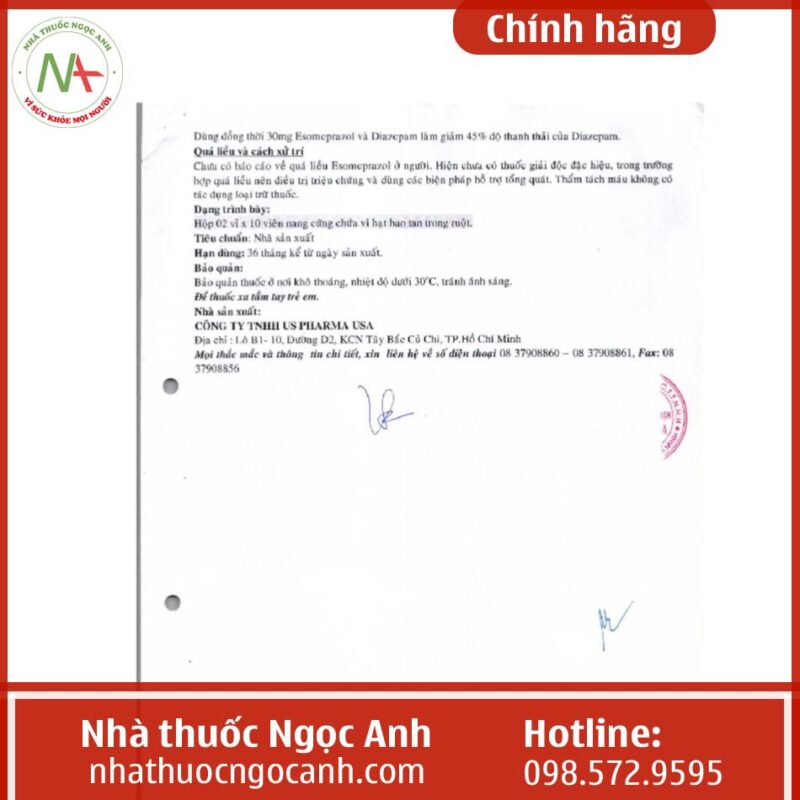 Thuốc Nemeum US Pharma USA là thuốc gì? mua ở đâu, giá bán