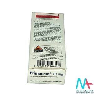 Thuốc Primperan® 10mg: Công dụng, liều dùng, lưu ý tác dụng phụ, giá