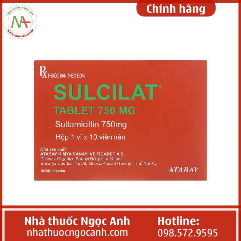 Thuốc Sulcilat 750mg là thuốc gì, tác dụng phụ, giá bao nhiêu, mua ở đâu