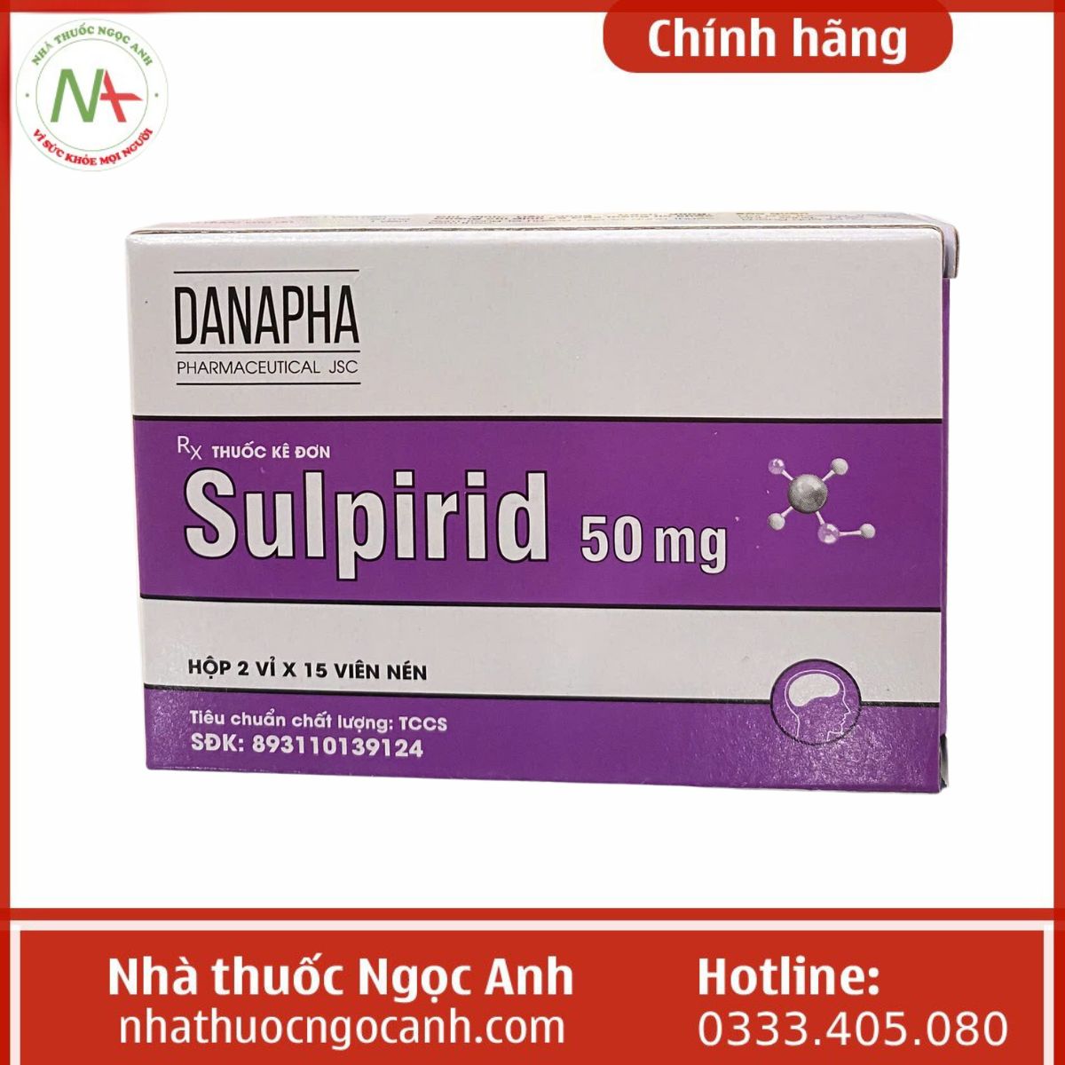 Thuốc Sulpirid 50mg Danapha là thuốc gì, giá bao nhiêu, mua ở đâu