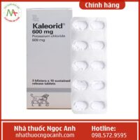 Thuốc Kaleorid 600mg có tác dụng gì, giá bao nhiêu, mua ở đâu?