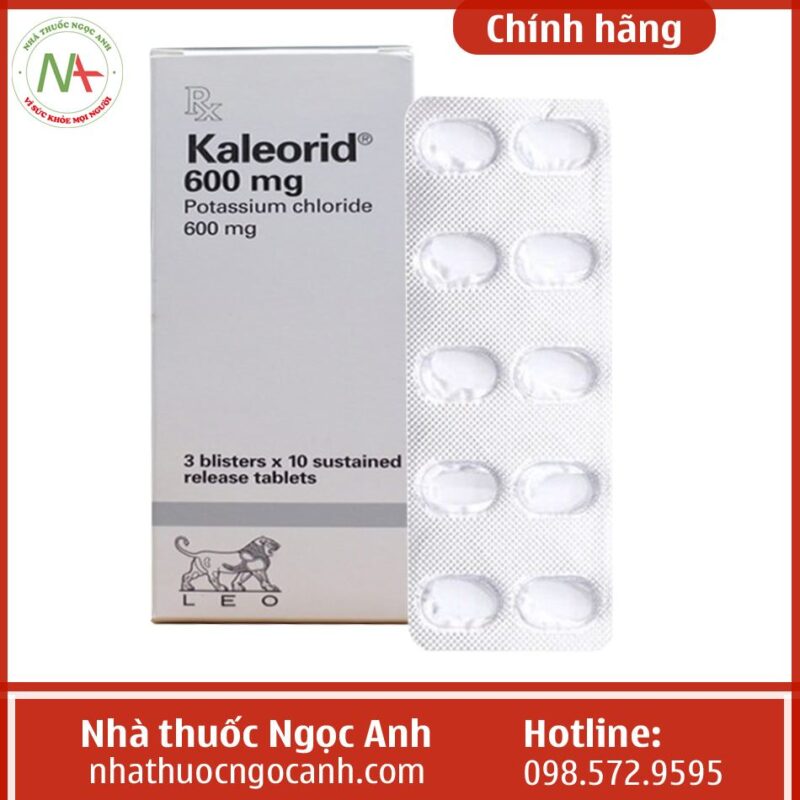Thuốc Kaleorid 600mg có tác dụng gì, giá bao nhiêu, mua ở đâu?