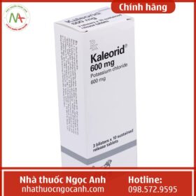 Thuốc Kaleorid 600mg có tác dụng gì, giá bao nhiêu, mua ở đâu?