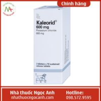 Thuốc Kaleorid 600mg có tác dụng gì, giá bao nhiêu, mua ở đâu?