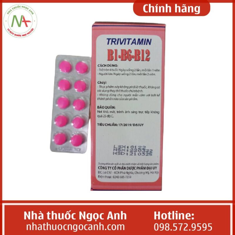 Thuốc Trivitamin B1-B6-B12 là thuốc gì, giá bao nhiêu, mua ở đâu?
