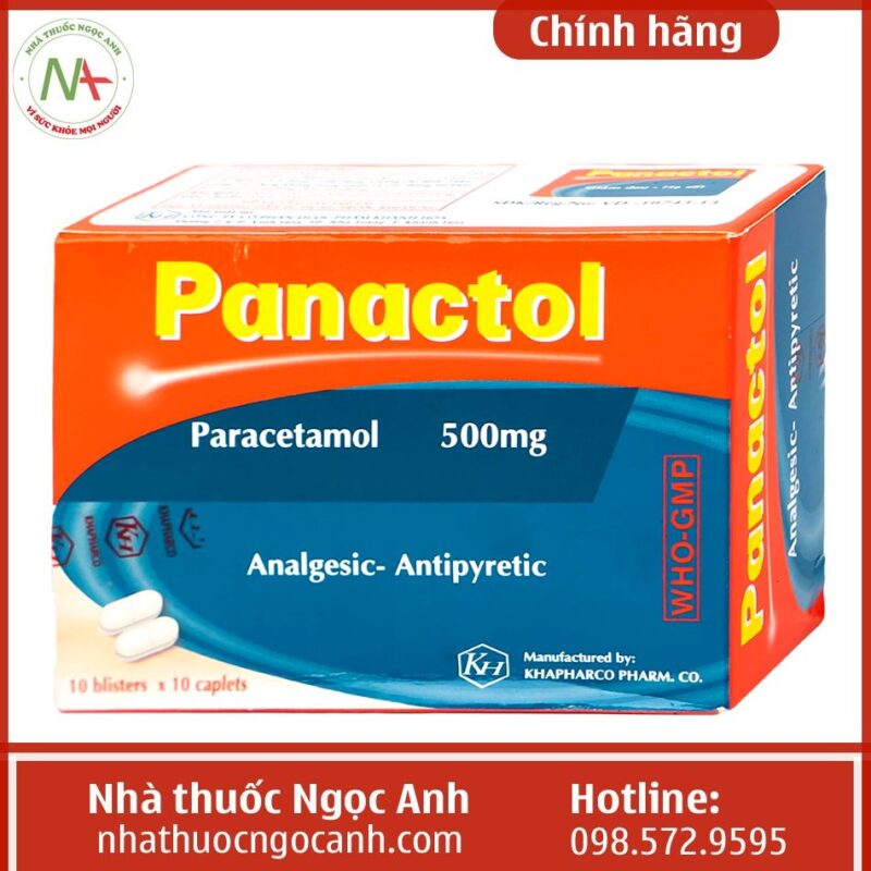 Thuốc Panactol 500mg là thuốc gì, tác dụng gì, giá bao nhiêu, mua ở đâu