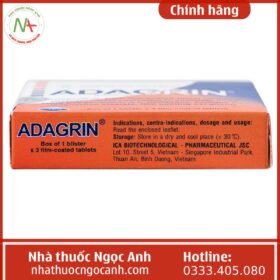Thuốc Adagrin 50mg có tác dụng bao lâu, giá bao nhiêu, mua ở đâu
