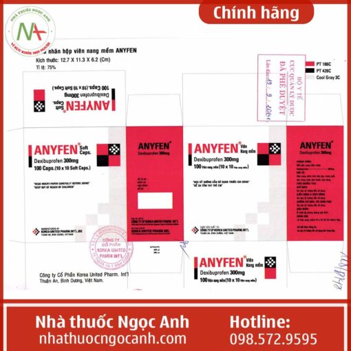 Thuốc Anyfen là thuốc gì, có tác dụng gì, giá bao nhiêu, mua ở đâu