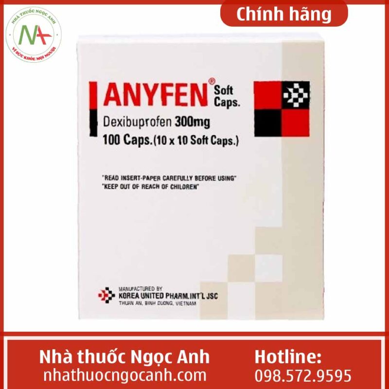 Thuốc Anyfen là thuốc gì, có tác dụng gì, giá bao nhiêu, mua ở đâu
