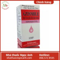 Thuốc Azismile: Công dụng, liều dùng, lưu ý tác dụng phụ, giá bán