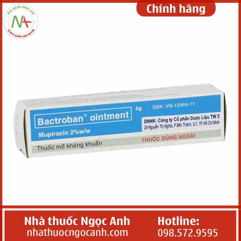 Thuốc Bactroban Ointment 5g là thuốc gì, giá bao nhiêu, mua ở đâu