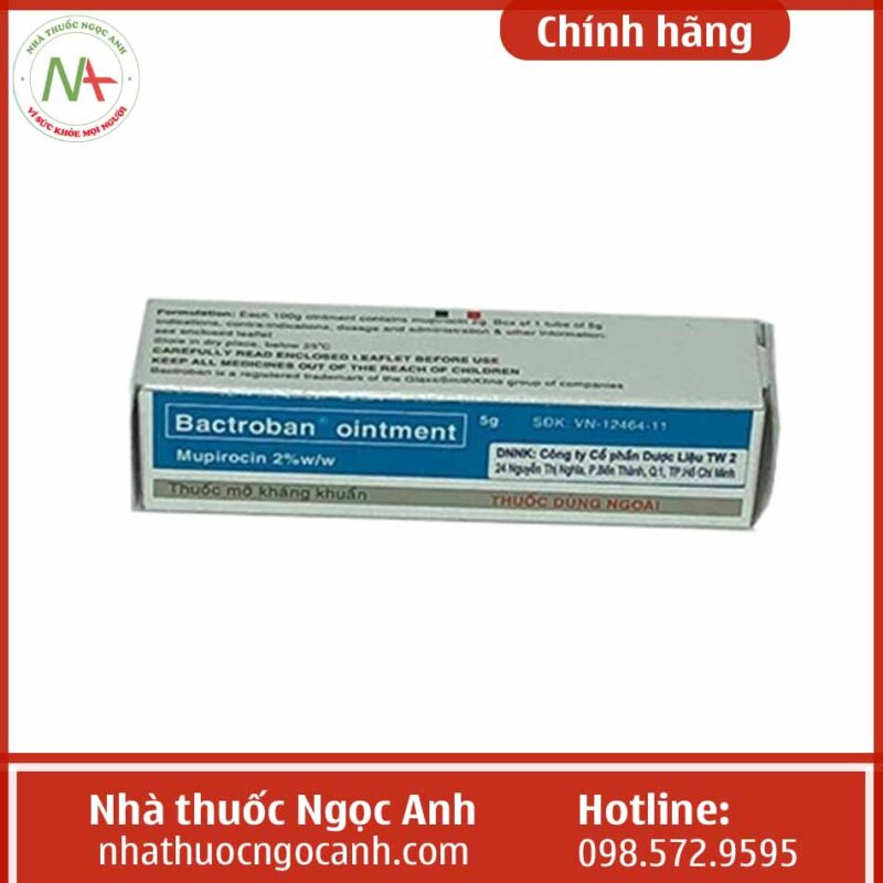 Thuốc Bactroban Ointment 5g là thuốc gì, giá bao nhiêu, mua ở đâu