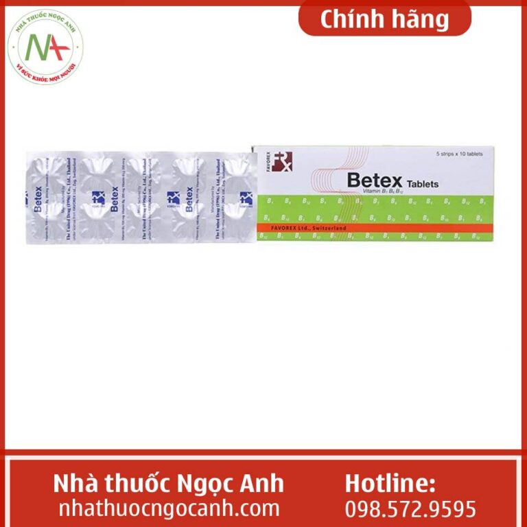 Thuốc Betex Tablets: Công dụng, liều dùng, lưu ý, giá bán