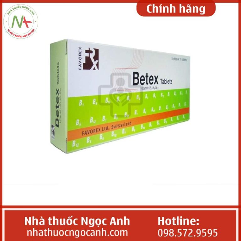 Thuốc Betex Tablets: Công dụng, liều dùng, lưu ý, giá bán