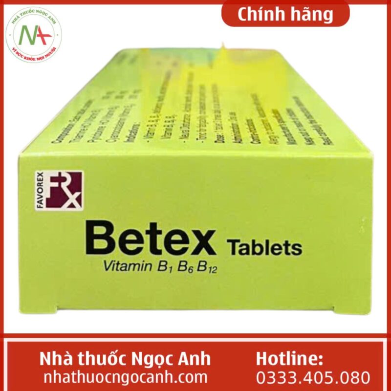 Thuốc Betex Tablets có tác dụng gì, giá bao nhiêu, mua ở đâu?