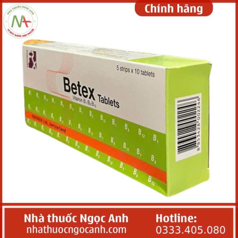 Thuốc Betex Tablets có tác dụng gì, giá bao nhiêu, mua ở đâu?