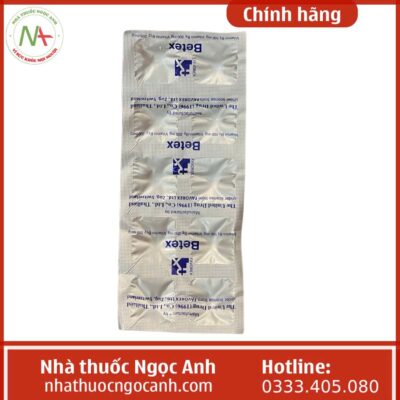 Thuốc Betex Tablets có tác dụng gì, giá bao nhiêu, mua ở đâu?