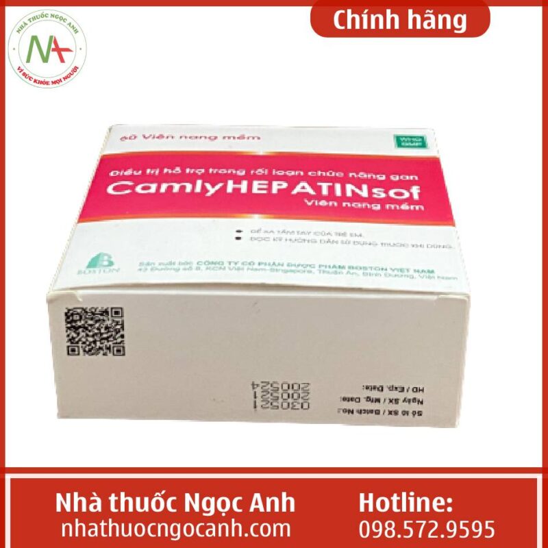 Thuốc CamlyHEPATINsof là thuốc gì, thành phần, giá bao nhiêu, mua ở đâu