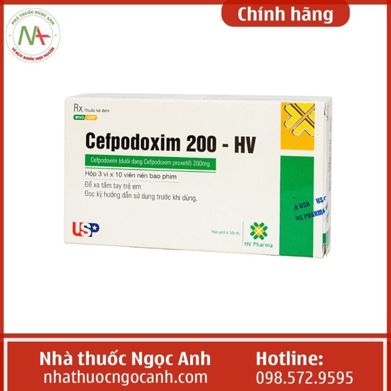 Thuốc Cefpodoxim 200 - HV là thuốc gì, giá bao nhiêu, mua ở đâu?