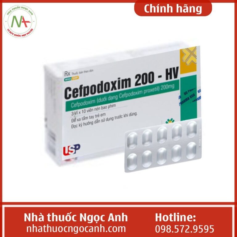 Thuốc Cefpodoxim 200 - HV là thuốc gì, giá bao nhiêu, mua ở đâu?