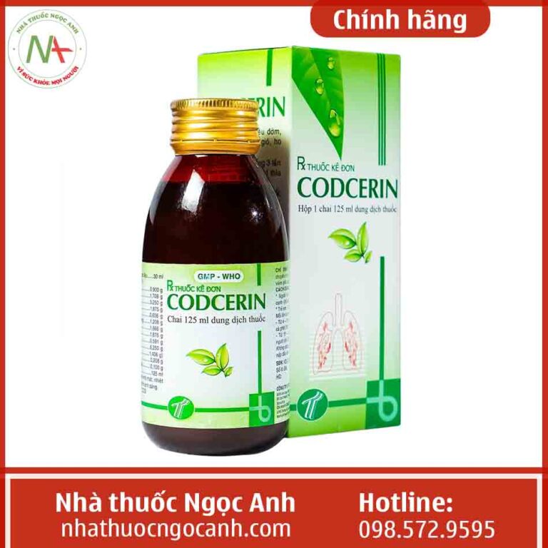 Thuốc Codcerin siro là thuốc gì, tác dụng gì, giá bao nhiêu, mua ở đâu