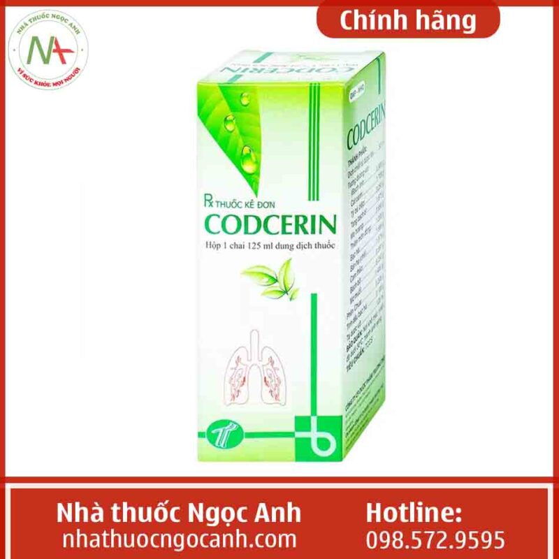 Thuốc Codcerin siro là thuốc gì, tác dụng gì, giá bao nhiêu, mua ở đâu