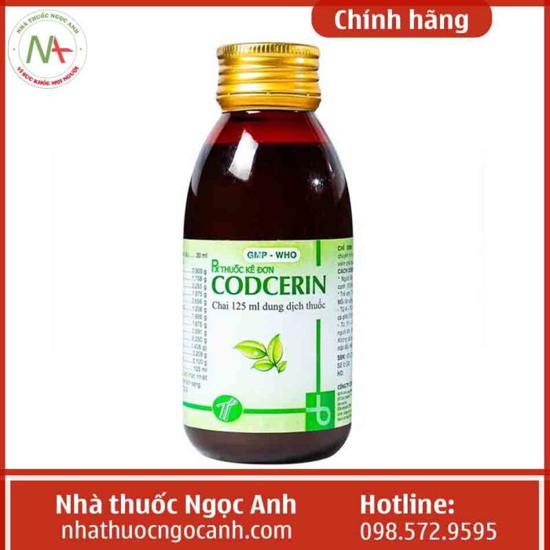 Thuốc Codcerin siro là thuốc gì, tác dụng gì, giá bao nhiêu, mua ở đâu