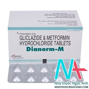Dianorm-M: Công dụng, liều dùng, lưu ý tác dụng phụ, giá bán