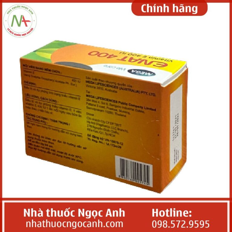 Thuốc Enat 400 uống lúc nào là tốt nhất, giá bao nhiêu, mua ở đâu