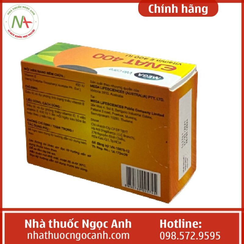 Thuốc Enat 400 uống lúc nào là tốt nhất, giá bao nhiêu, mua ở đâu