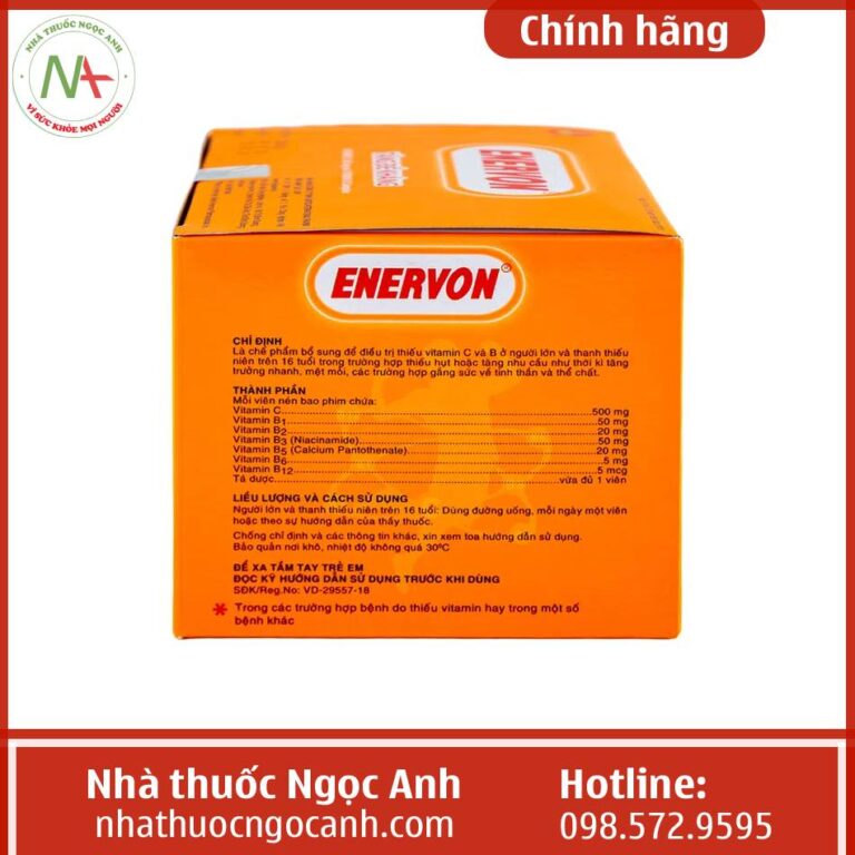 Thuốc Enervon là thuốc gì, công dụng, giá bao nhiêu, mua ở đâu?