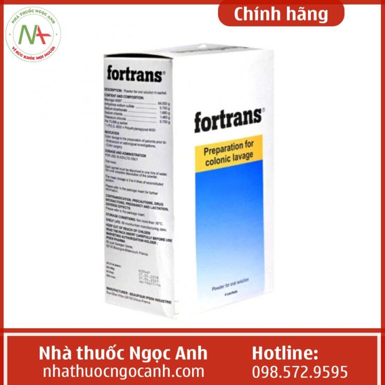 Thuốc Fortrans uống bao lâu thì đi ngoài, giá bao nhiêu, mua ở đâu