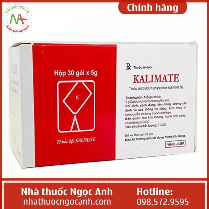 Thuốc Kalimate: Công dụng, liều dùng, lưu ý tác dụng phụ, giá bán