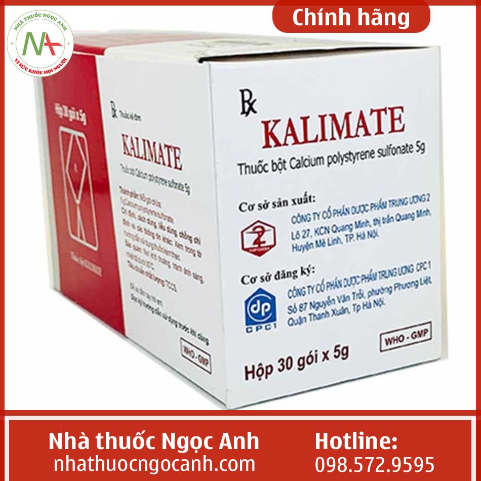 Thuốc Kalimate: Công dụng, liều dùng, lưu ý tác dụng phụ, giá bán